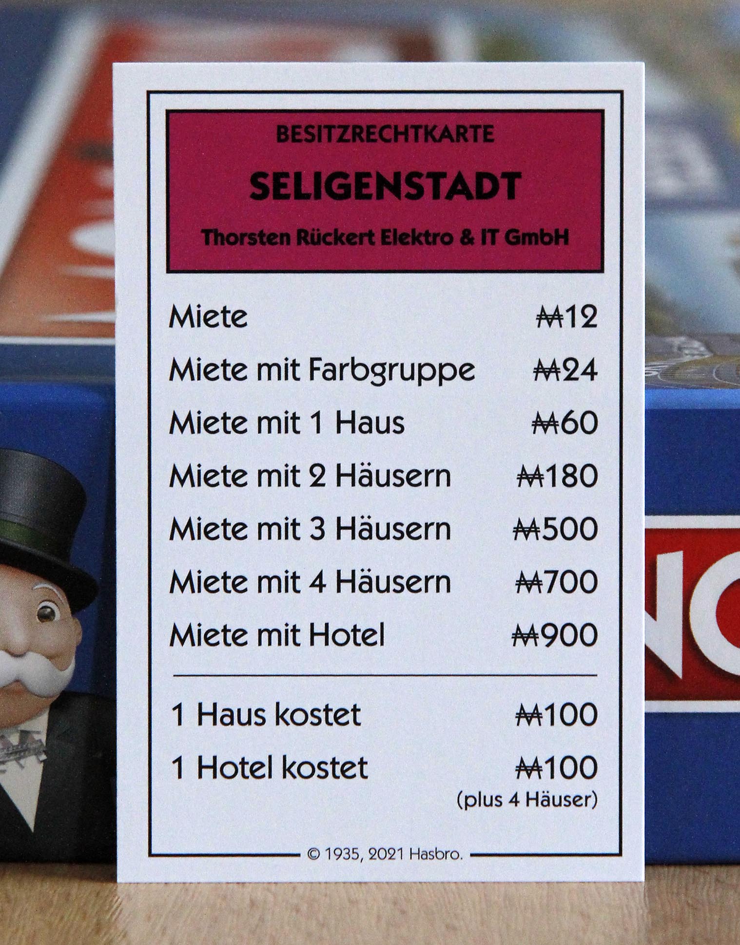 Seligenstadt ist im Hessen Monopoly - Rhein Main Verlag